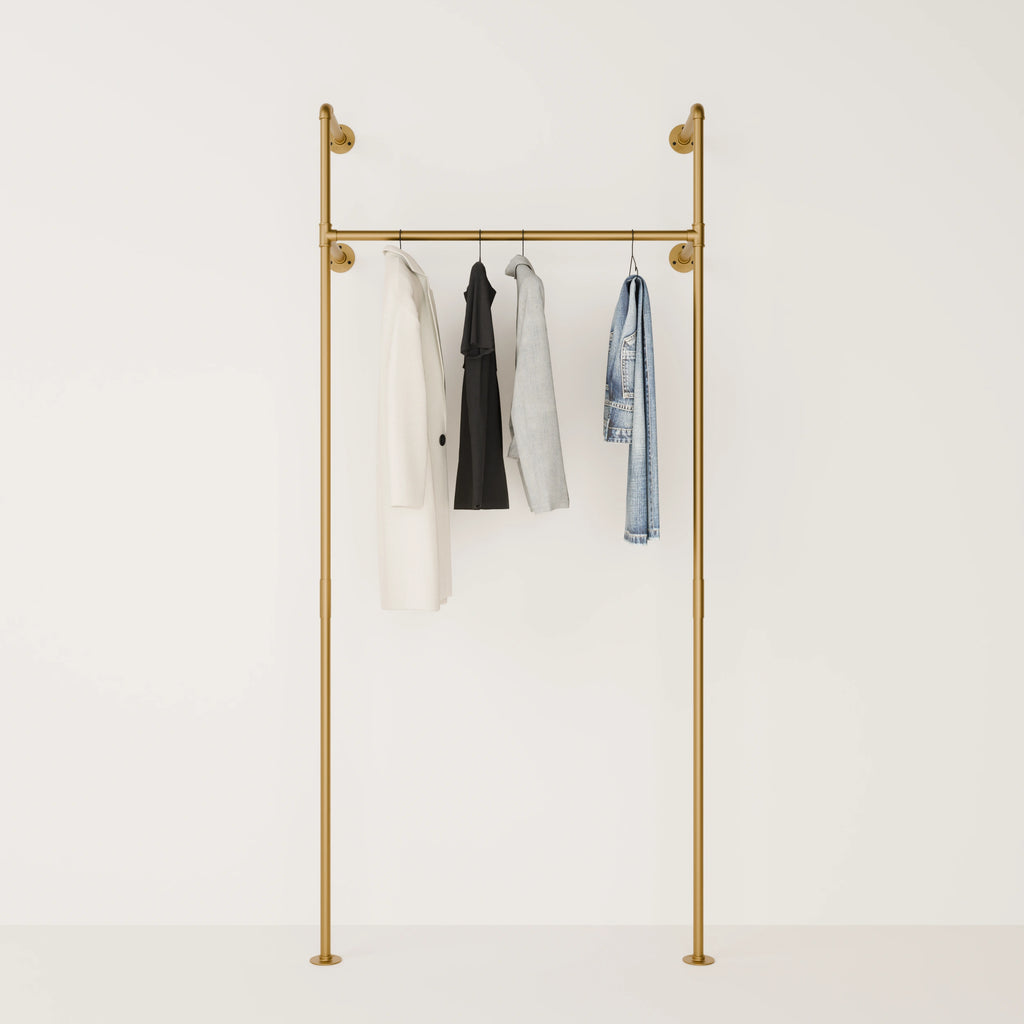 KIM 1 – wall mounted coat rack gold | pamo. Design – pamo. design