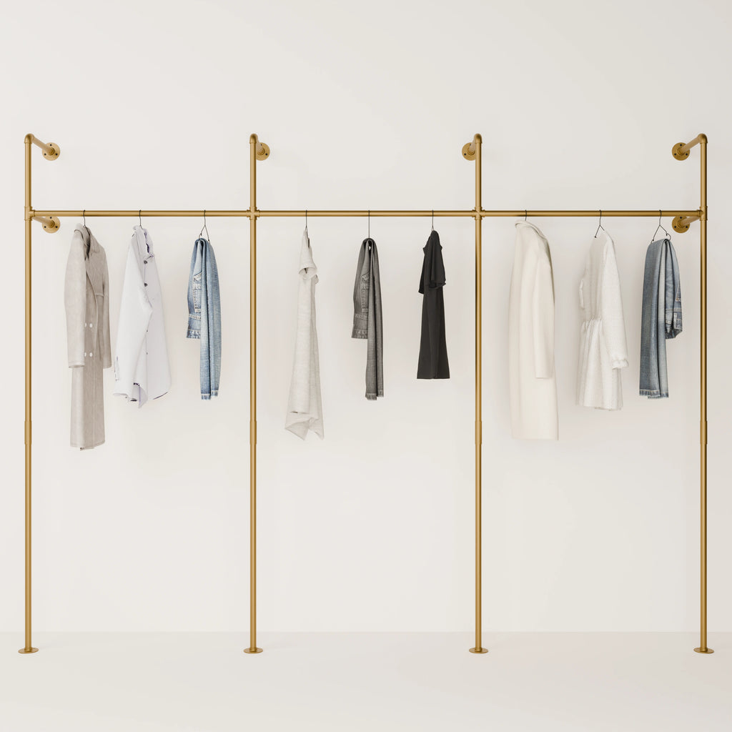 KIM 3 – Clothing rack gold | industrial design | clothing rack – pamo ...