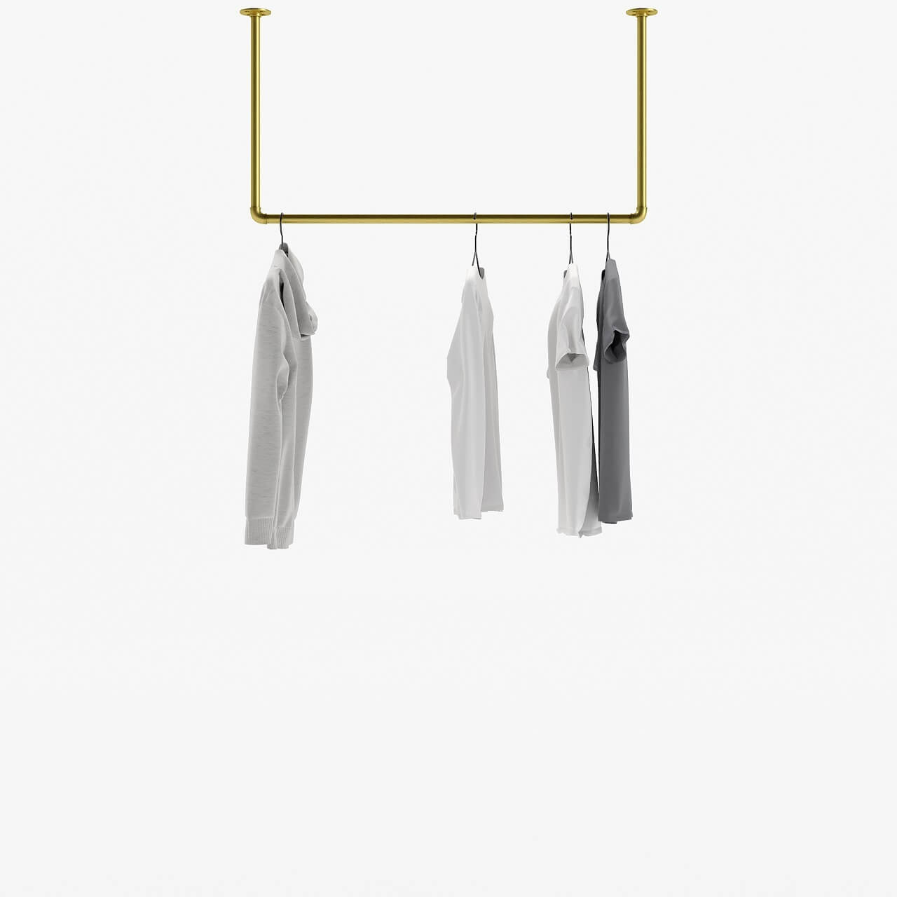 HANG LOW Gold | Gold hanging rail – pamo. design